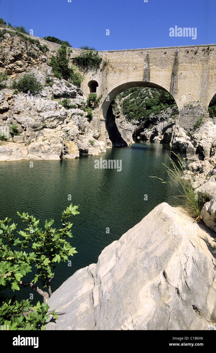 France, Herault, gorges de l'Herault, pont du Diable Stock Photo - Alamy