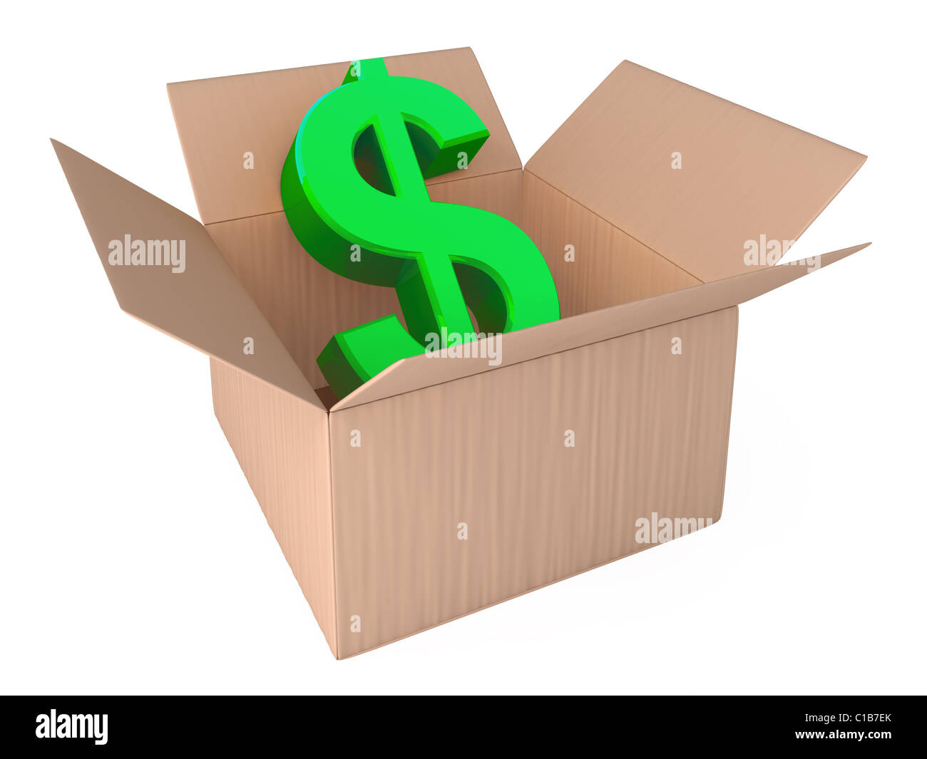 The opened money come in Cut Out Stock Images & Pictures - Alamy
