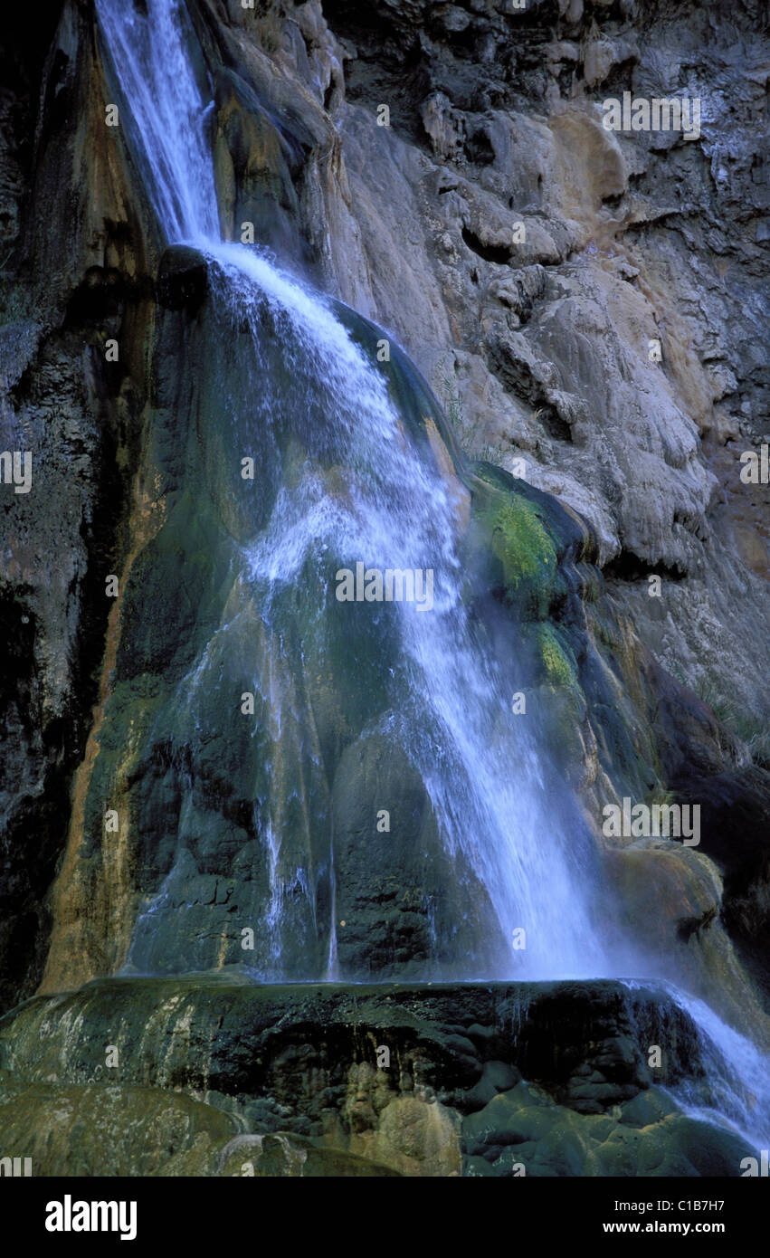 Jordan, Ma’an, the waterfalls of warm water (60 ° Stock Photo - Alamy