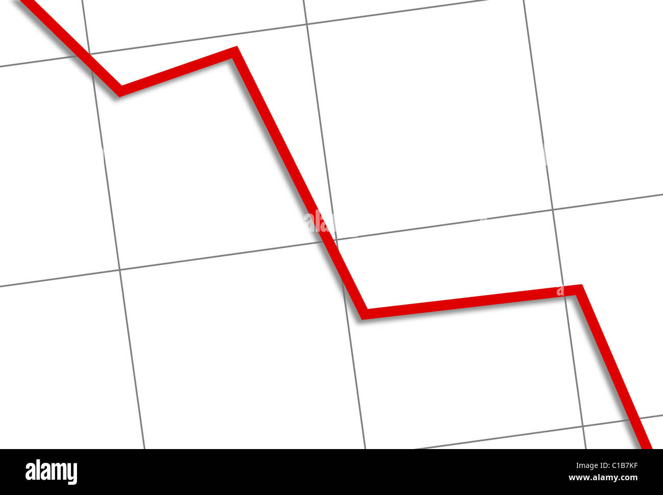 Red negative statistic chart hi-res stock photography and images - Alamy