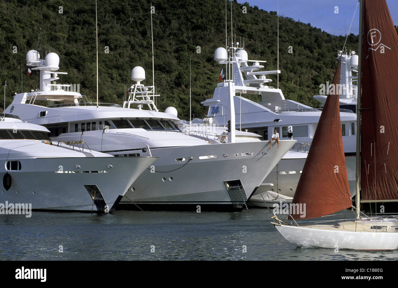 France, Guadeloupe (French West Indies), Saint Barthelemy, Gustavia ...