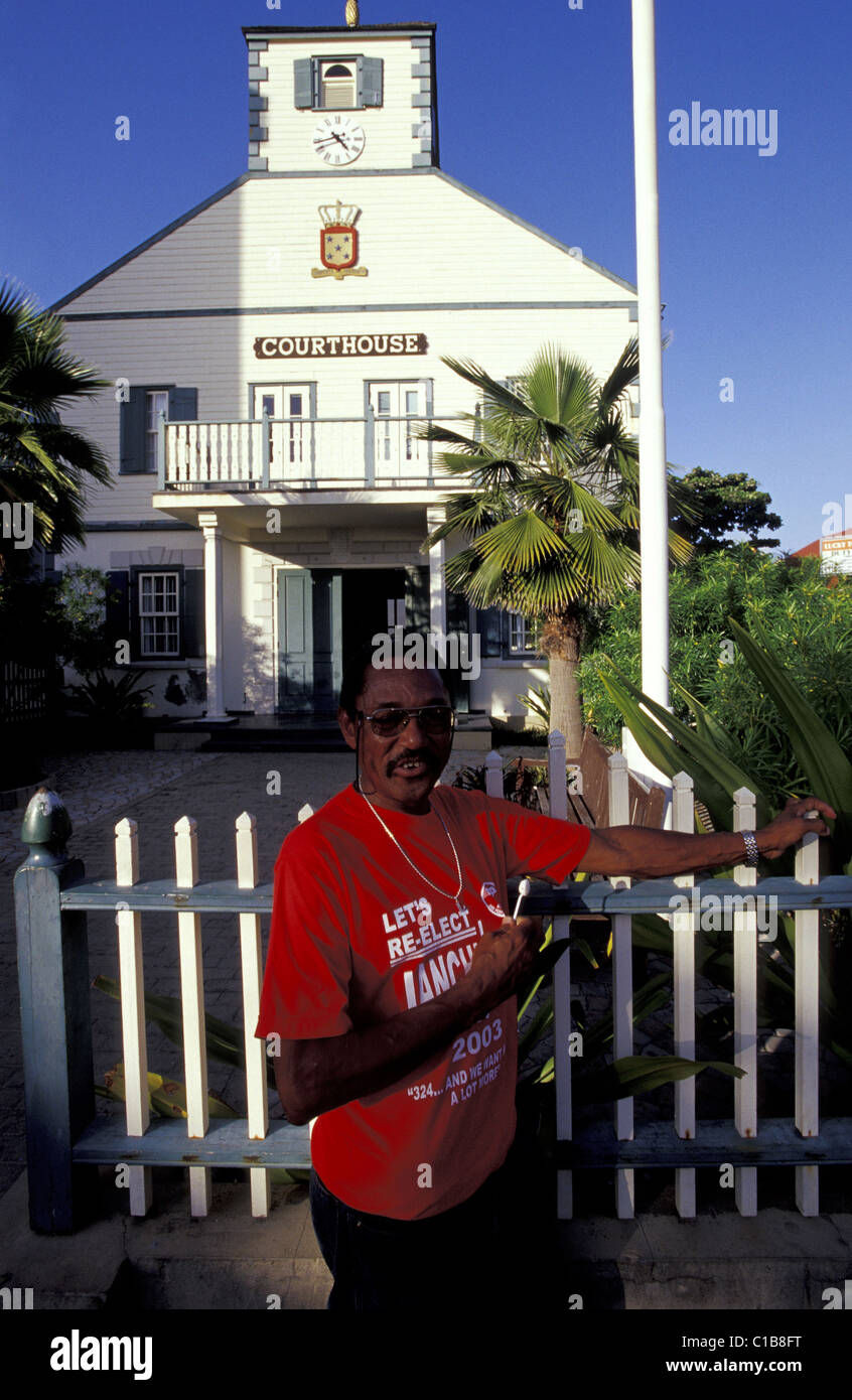 Anguilla Island (Bristish West Indies), Courthouse Stock Photo - Alamy