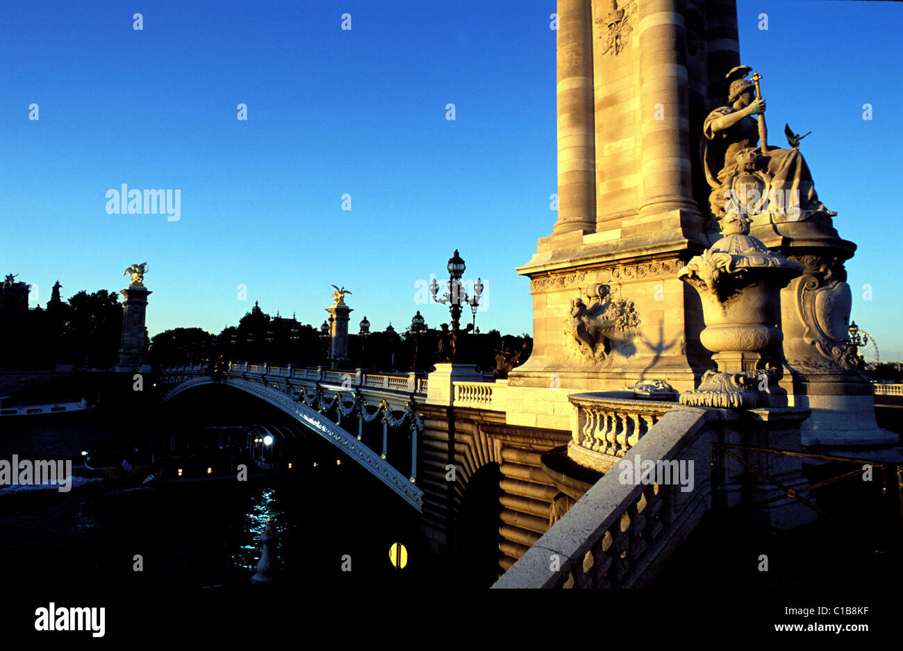 France, Paris, Alexandre III bridge Stock Photo - Alamy