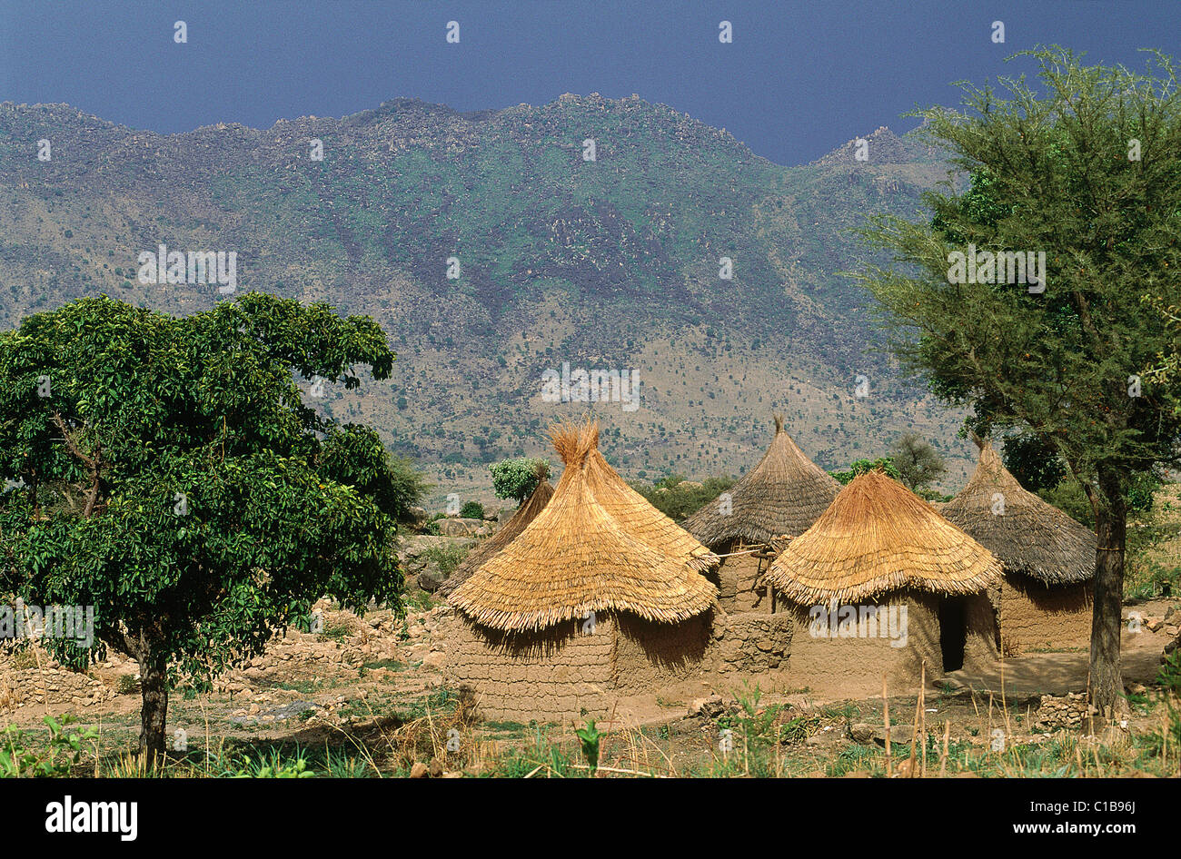 Cameroon, around the village of Tourou inhabited by the Goudours tribe ...