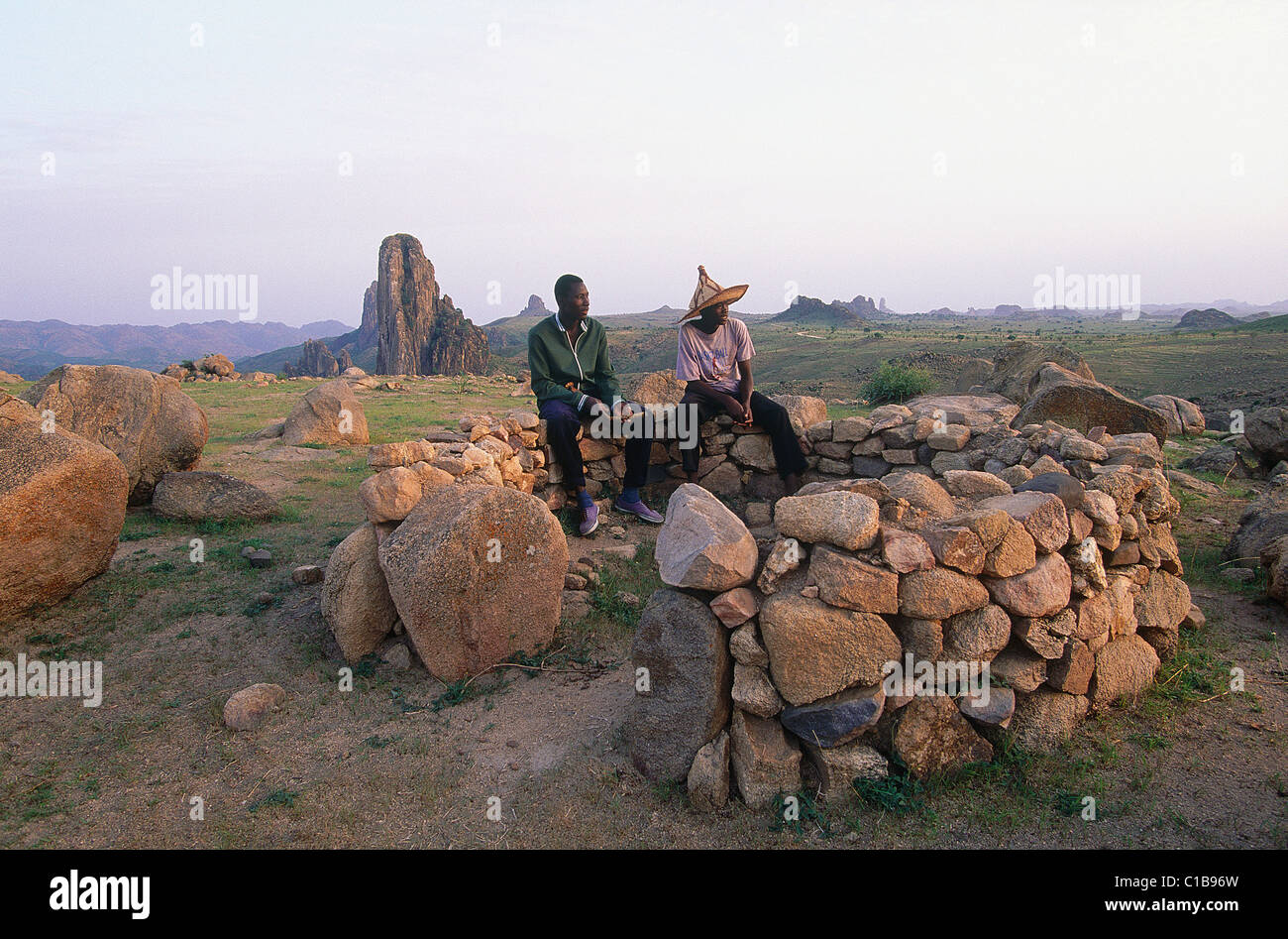 Cameroon, village of Rhumsiki, Kapsikis tribe Stock Photo - Alamy