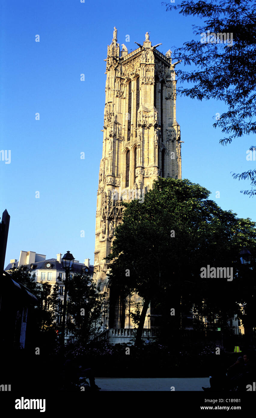 France, Paris, Saint Jacques tower Stock Photo - Alamy