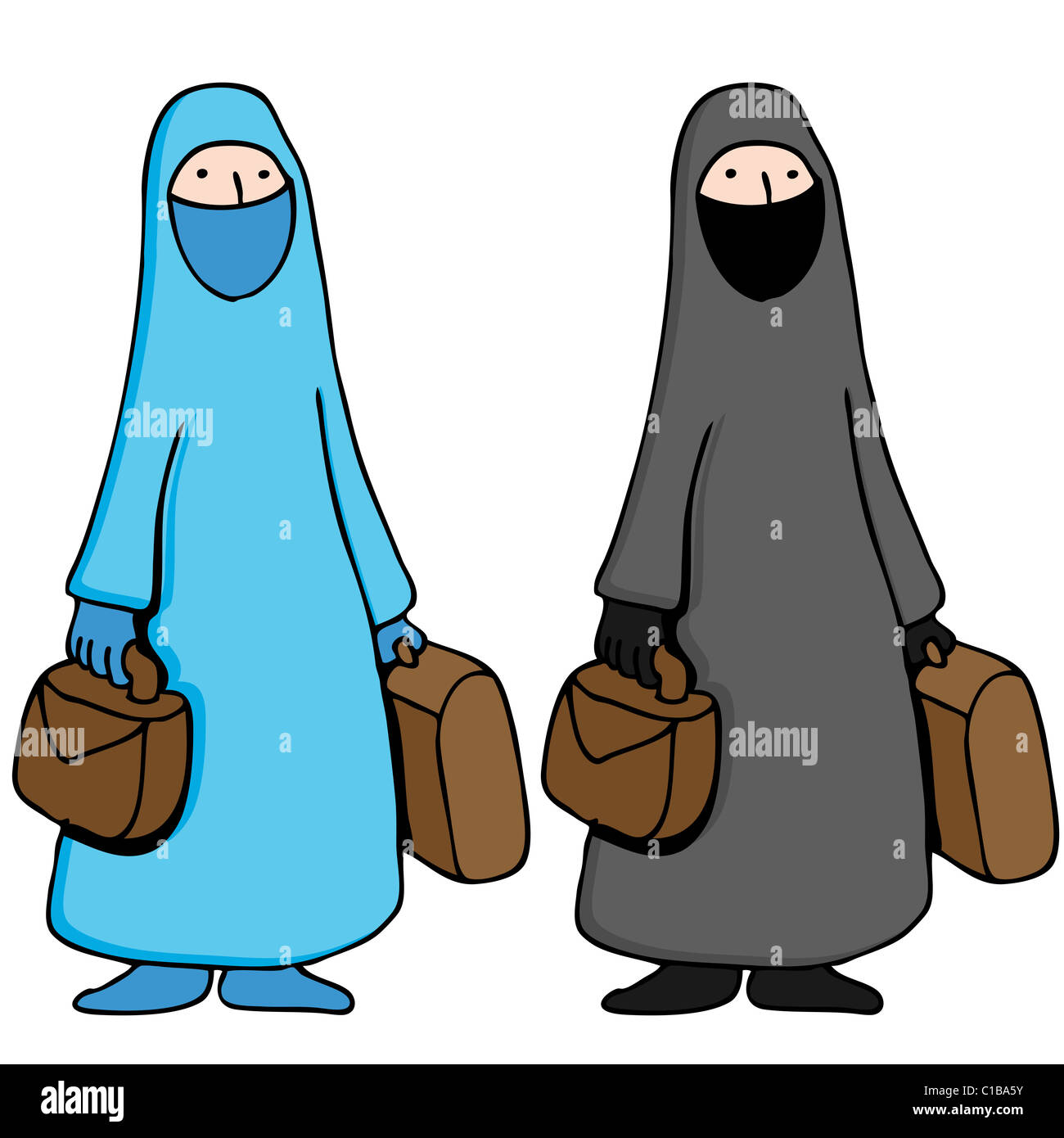 Women wearing burkas hi-res stock photography and images - Alamy