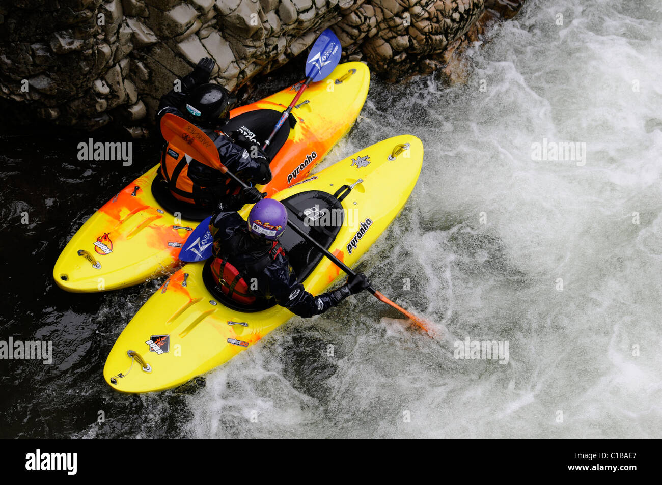 Two men in a canoe hi-res stock photography and images - Alamy