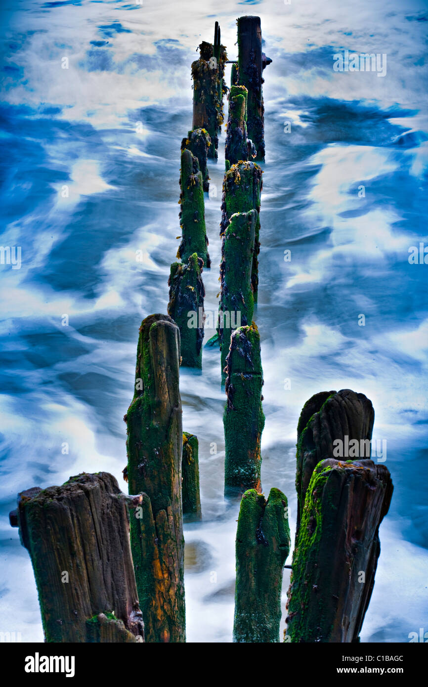 Harbour defences at Whitby in North Yorkshire Stock Photo - Alamy