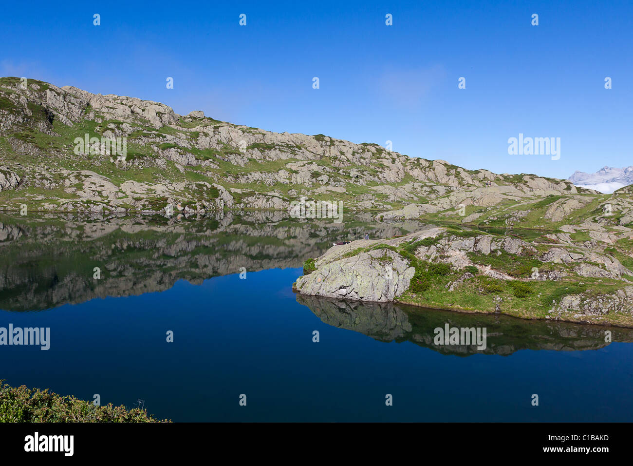 Moutain lake of Chamonix in France Stock Photo - Alamy