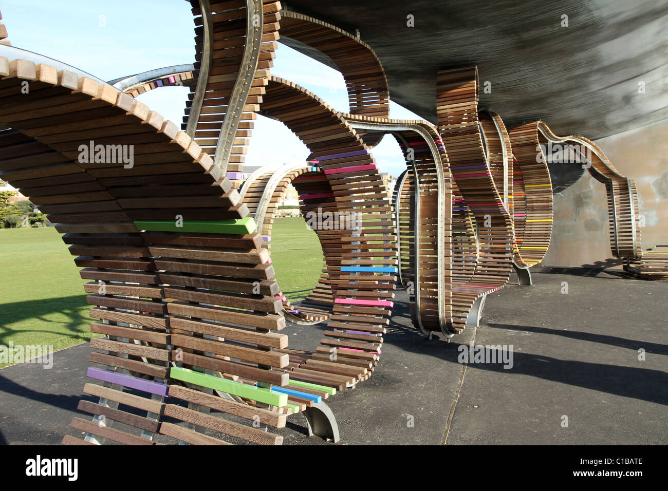 The longest bench hi-res stock photography and images - Alamy