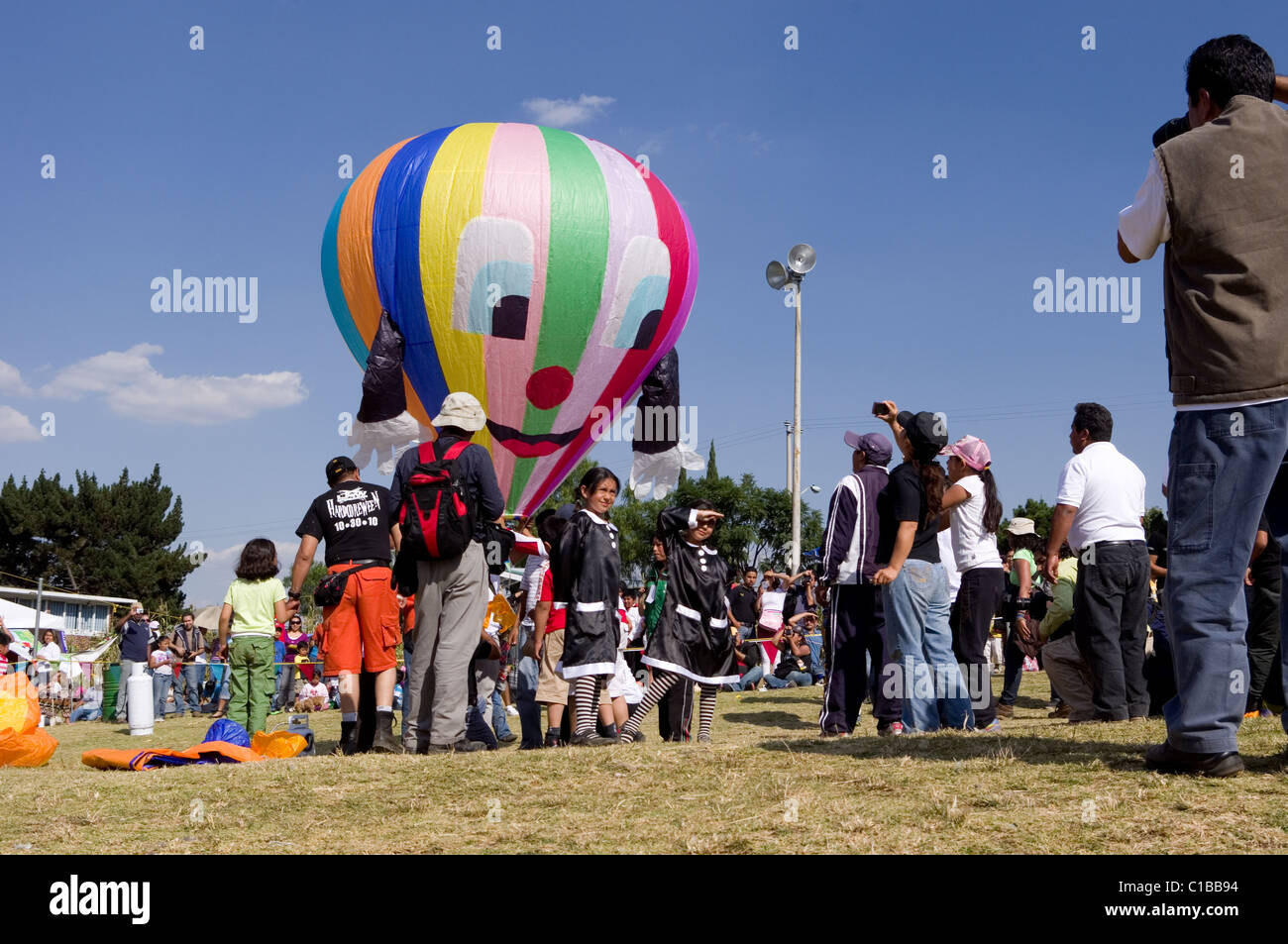 Mascot of San Agustin Ohtenco´s annual hot air paper balloon festival ...