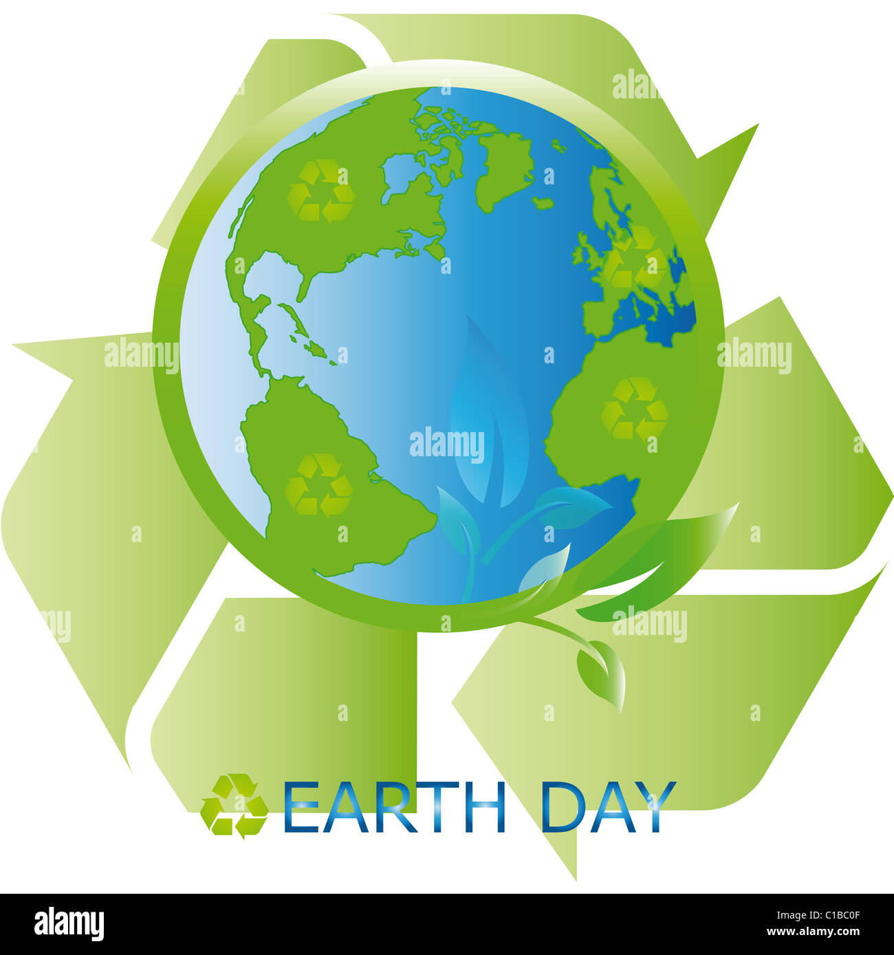 Planet symbol on Earth Day Stock Photo - Alamy