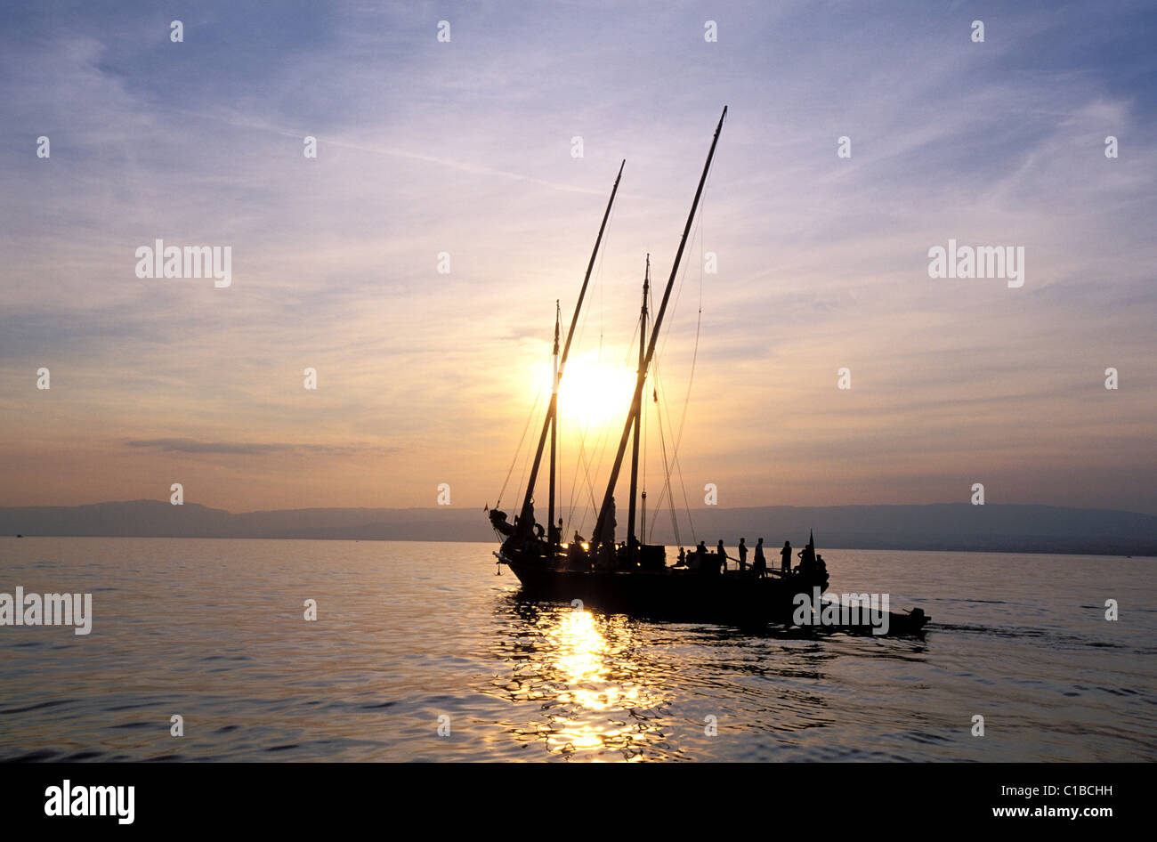 Evian les bains sailing boat hi-res stock photography and images - Alamy