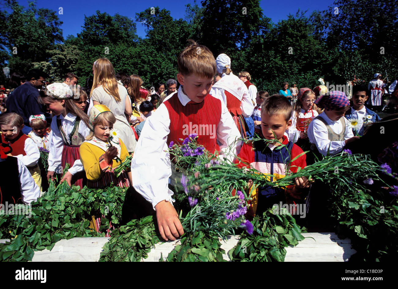 Midsommar skansen stockholm hi-res stock photography and images - Alamy