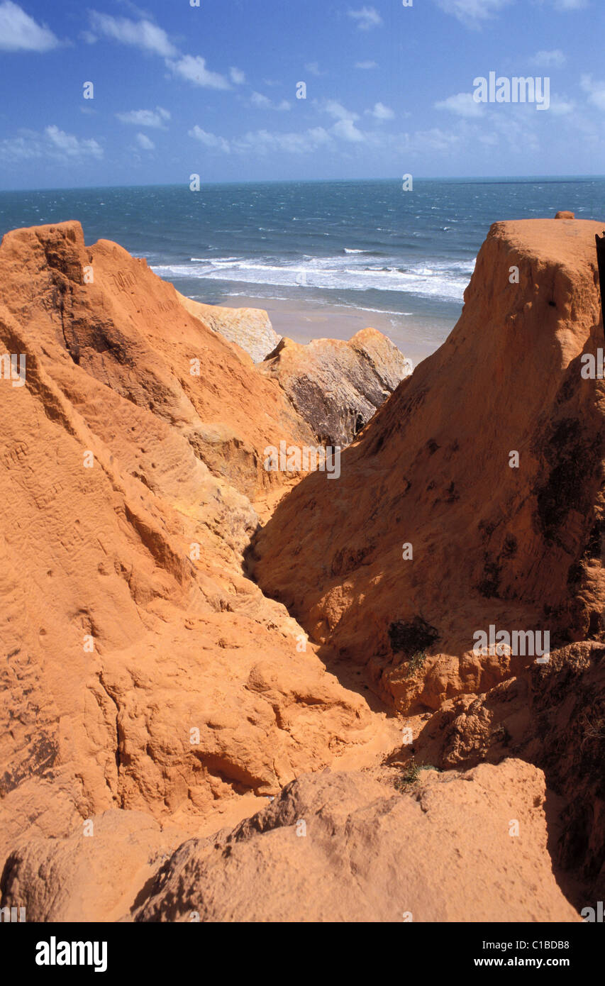 Brazil, Ceara state, Morro Branco cliffs Stock Photo - Alamy