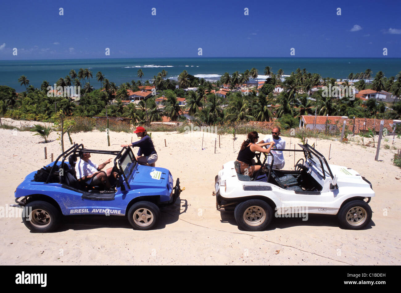 Brasil, Rio Grande Do Norte state, Genipabu, buggy cars on the dunes ...