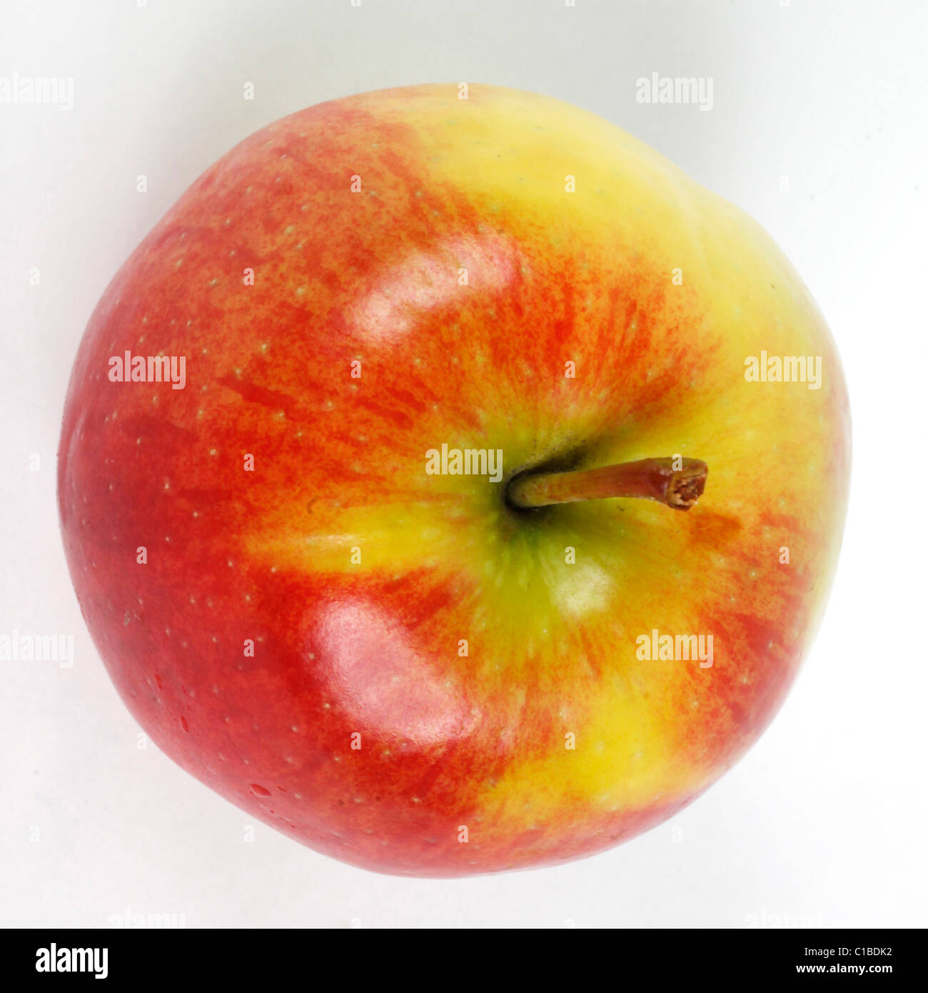Top view of an apple Stock Photo - Alamy
