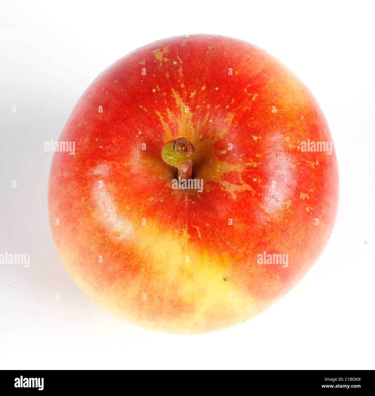 Top view of an apple Stock Photo - Alamy
