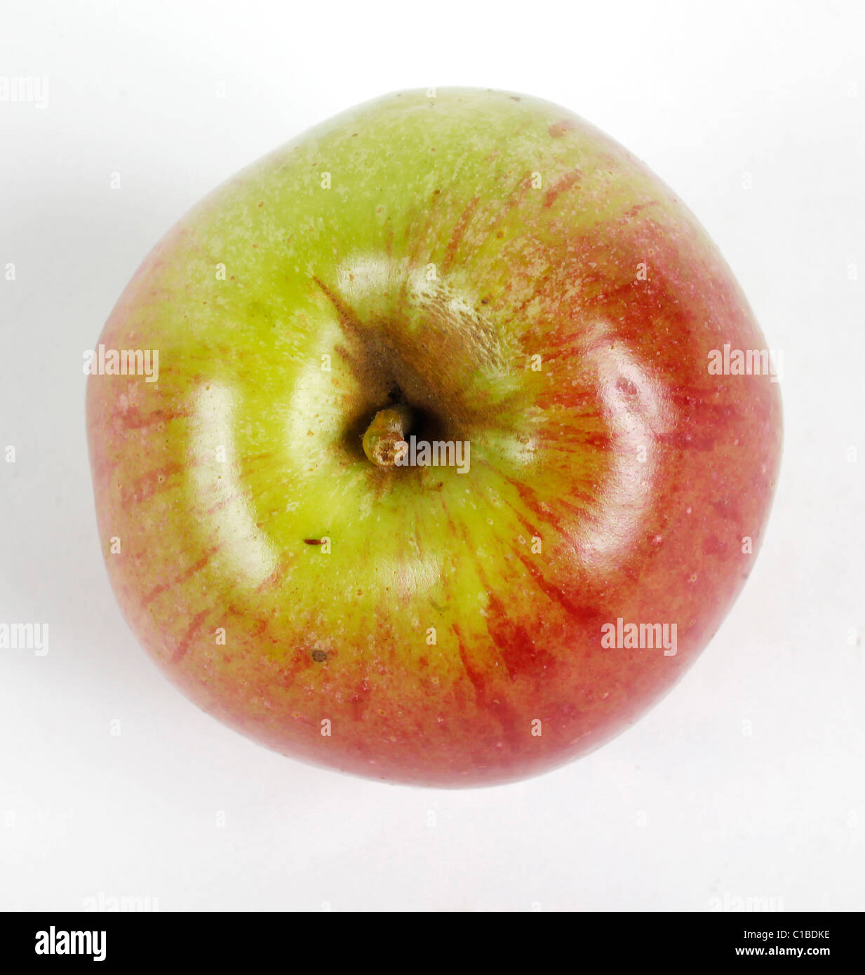 Top view of an apple Stock Photo - Alamy