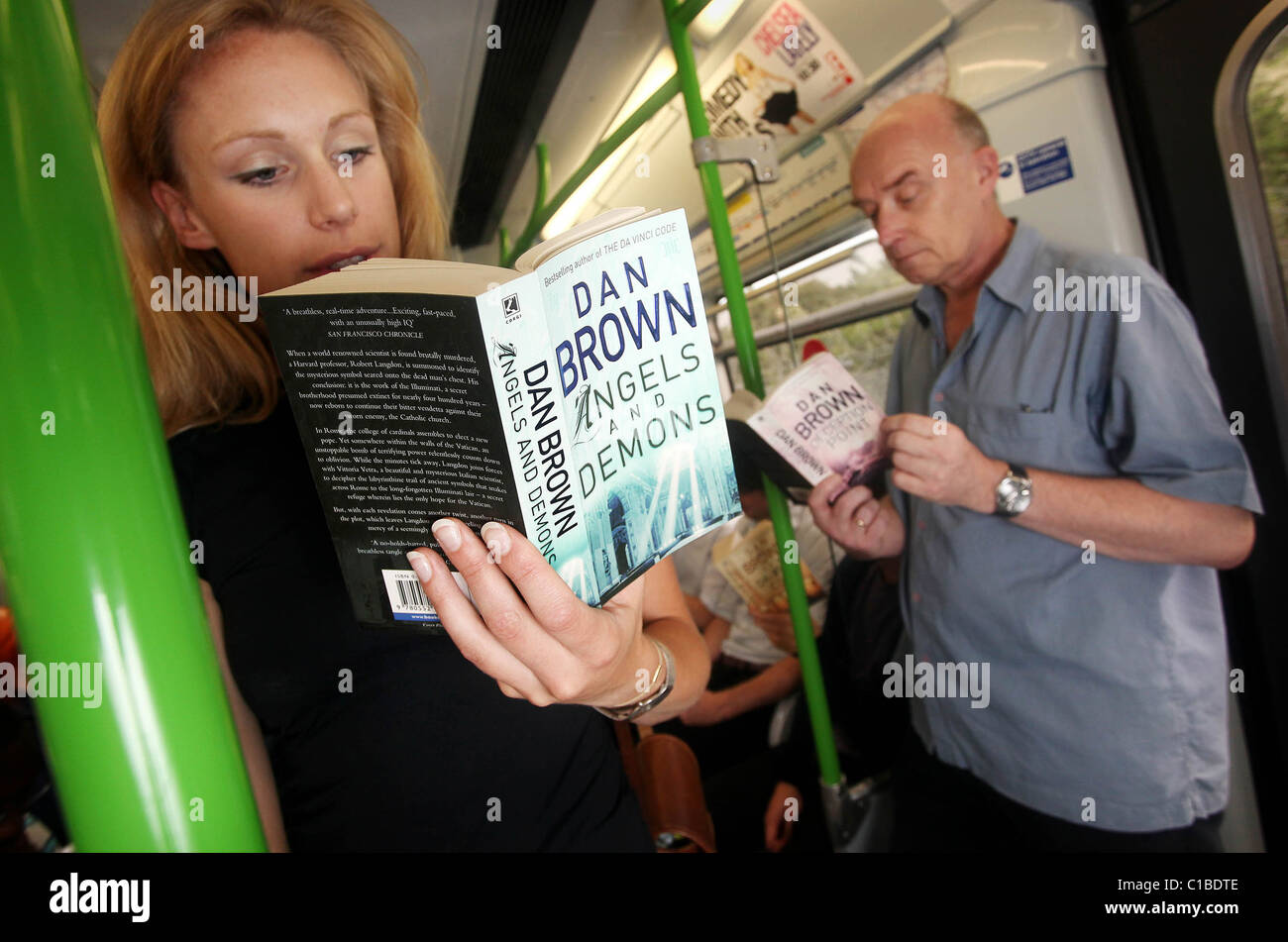 Reading On A Train High Resolution Stock Photography and Images - Alamy