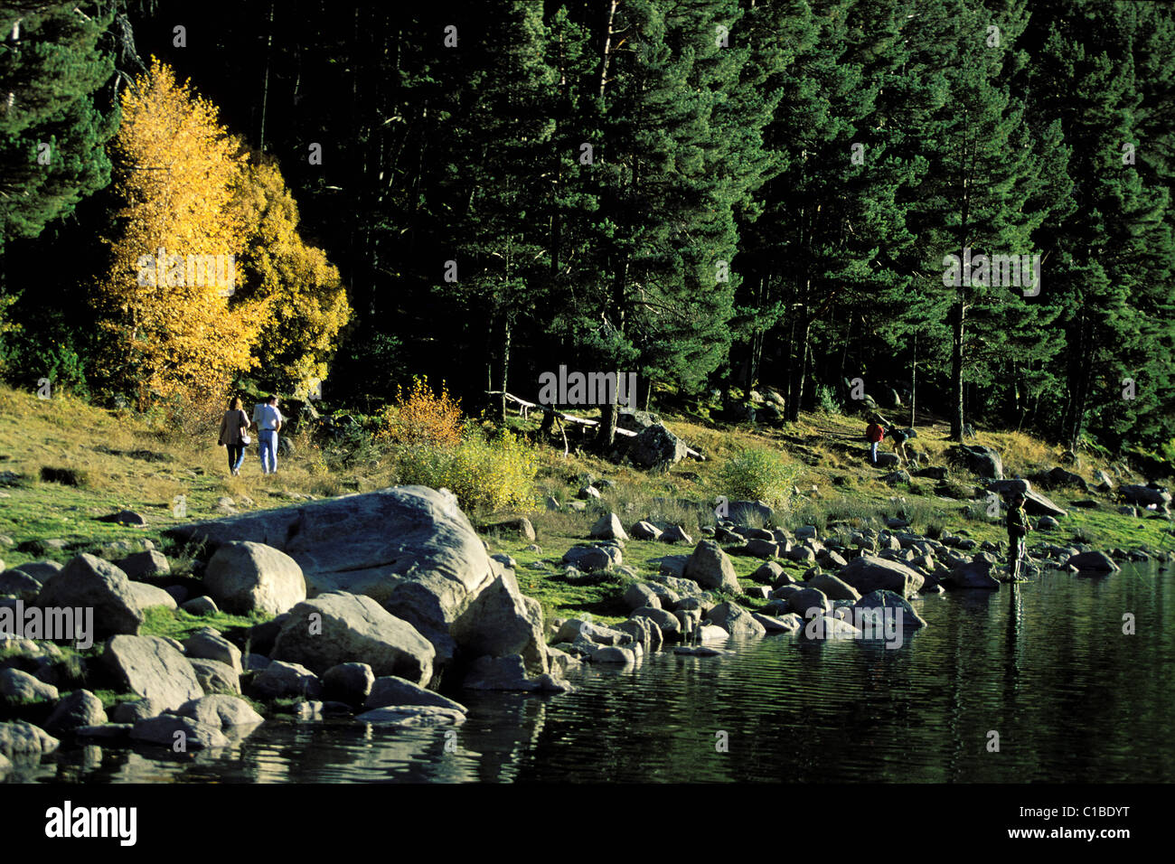 Andorra, Engolasters Lake Stock Photo - Alamy