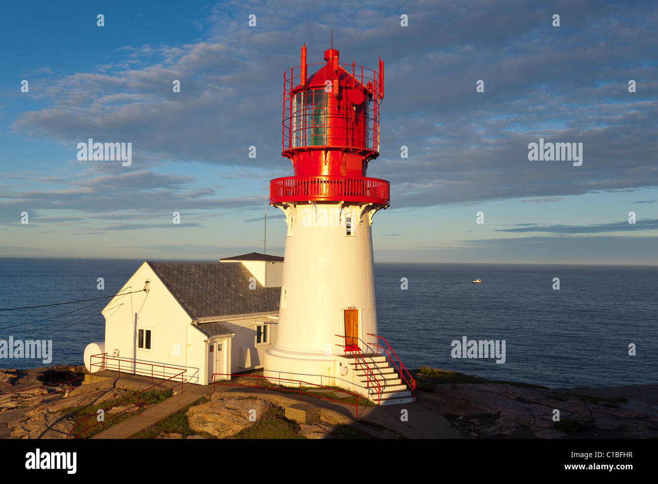 The idyllic Lindesnes Fyr Lighthouse, Lindesnes, Norway Stock Photo - Alamy