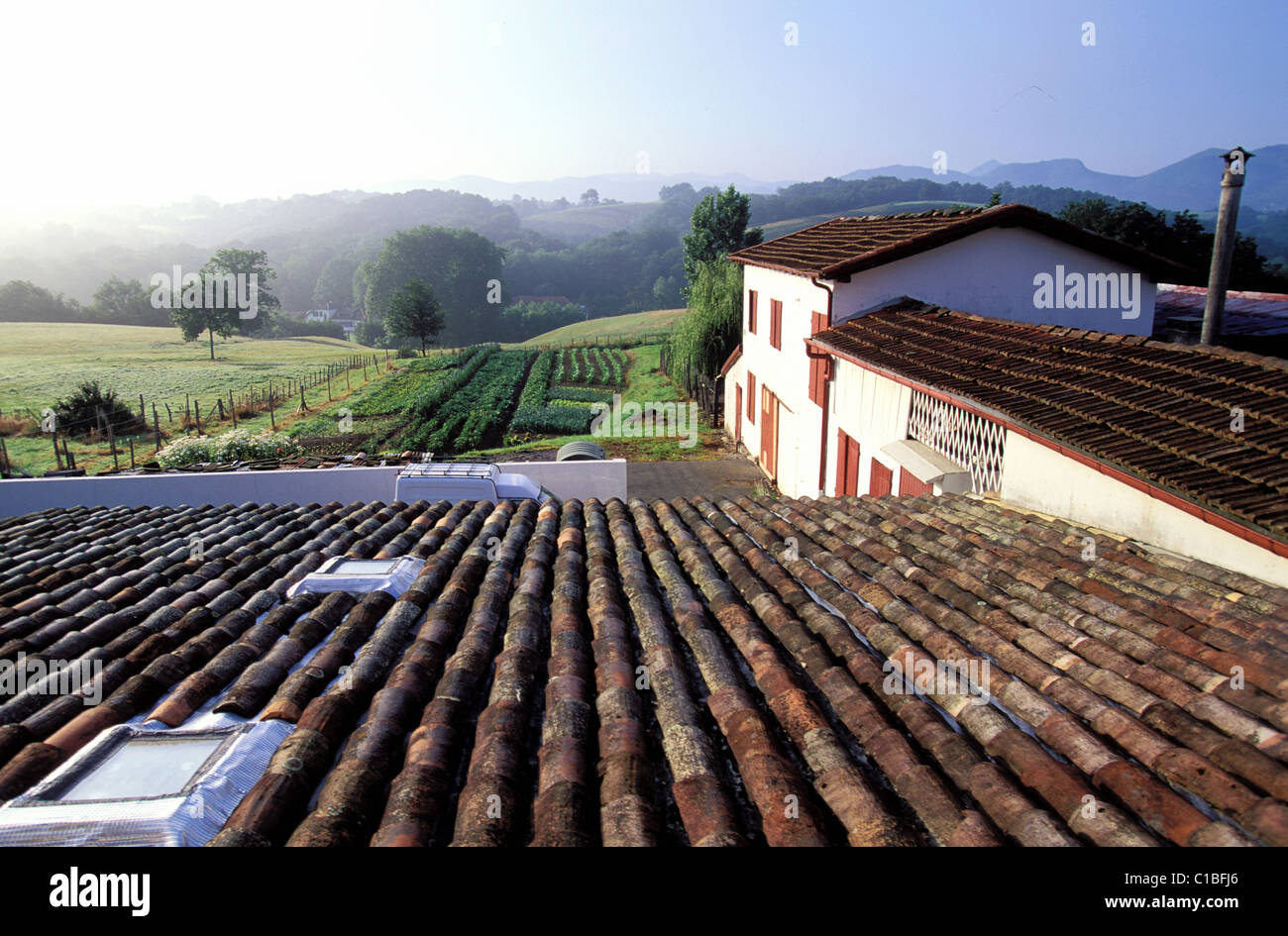 France, Pyrenees Atlantiques, Sare village, labelled Les Plus Beaux ...