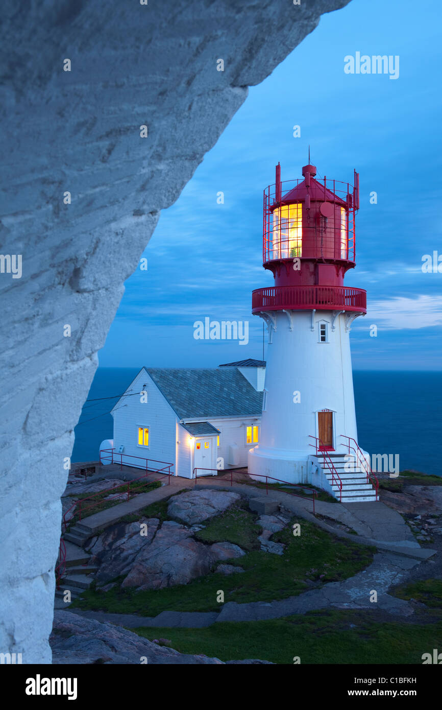 The idyllic Lindesnes Fyr Lighthouse, Lindesnes, Norway Stock Photo - Alamy