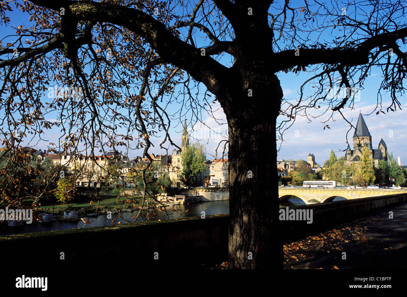 France, Moselle, Metz, old town view from the city Park Stock Photo - Alamy