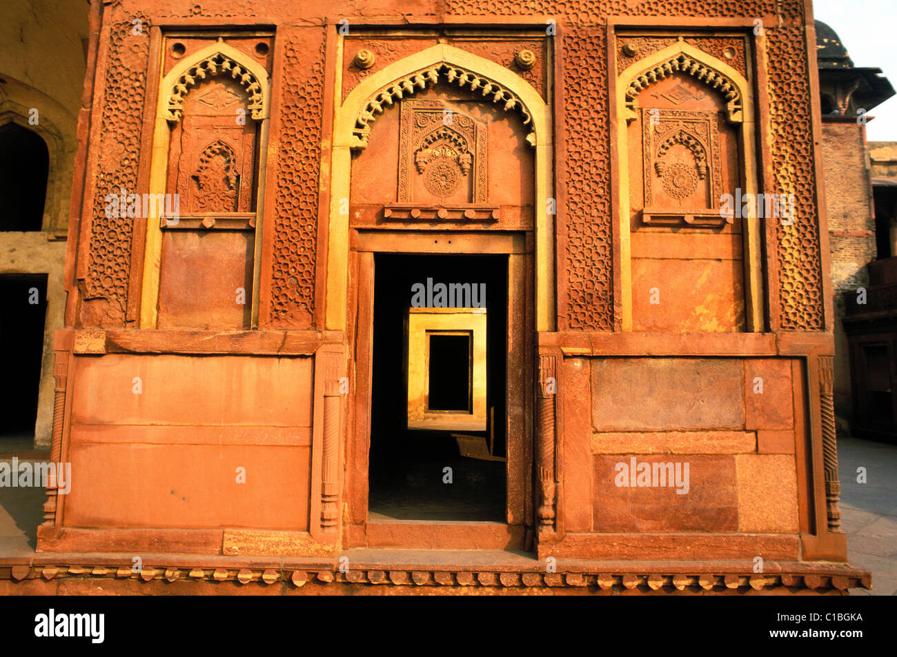 India, Uttar Pradesh State, Agra, the Red Fort Stock Photo - Alamy