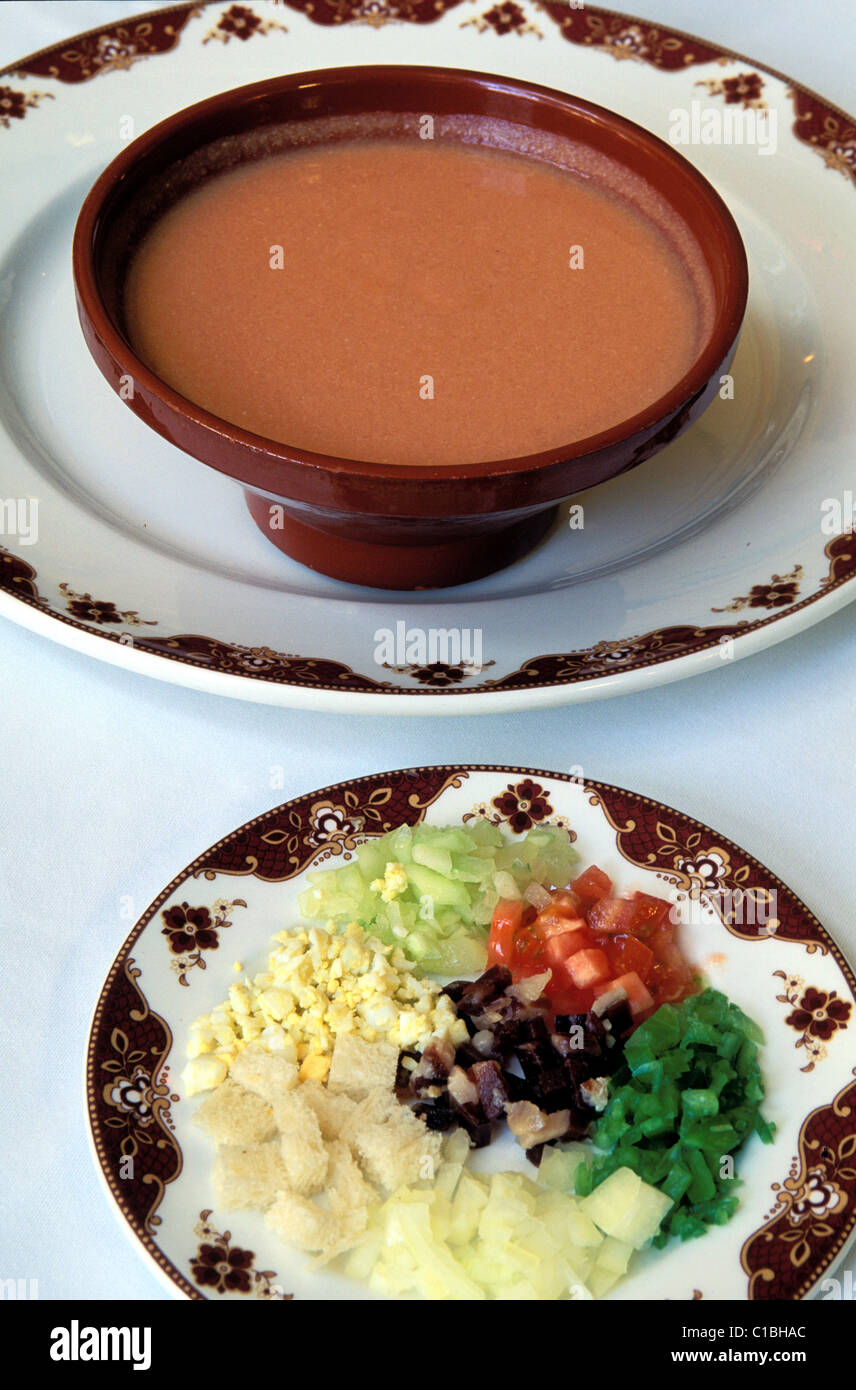 Spain, Andalusia, a gazpacho (typical Andalusian soup Stock Photo - Alamy