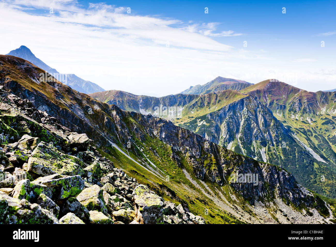 Summer mountain landscape in the Polish Tatry Stock Photo - Alamy