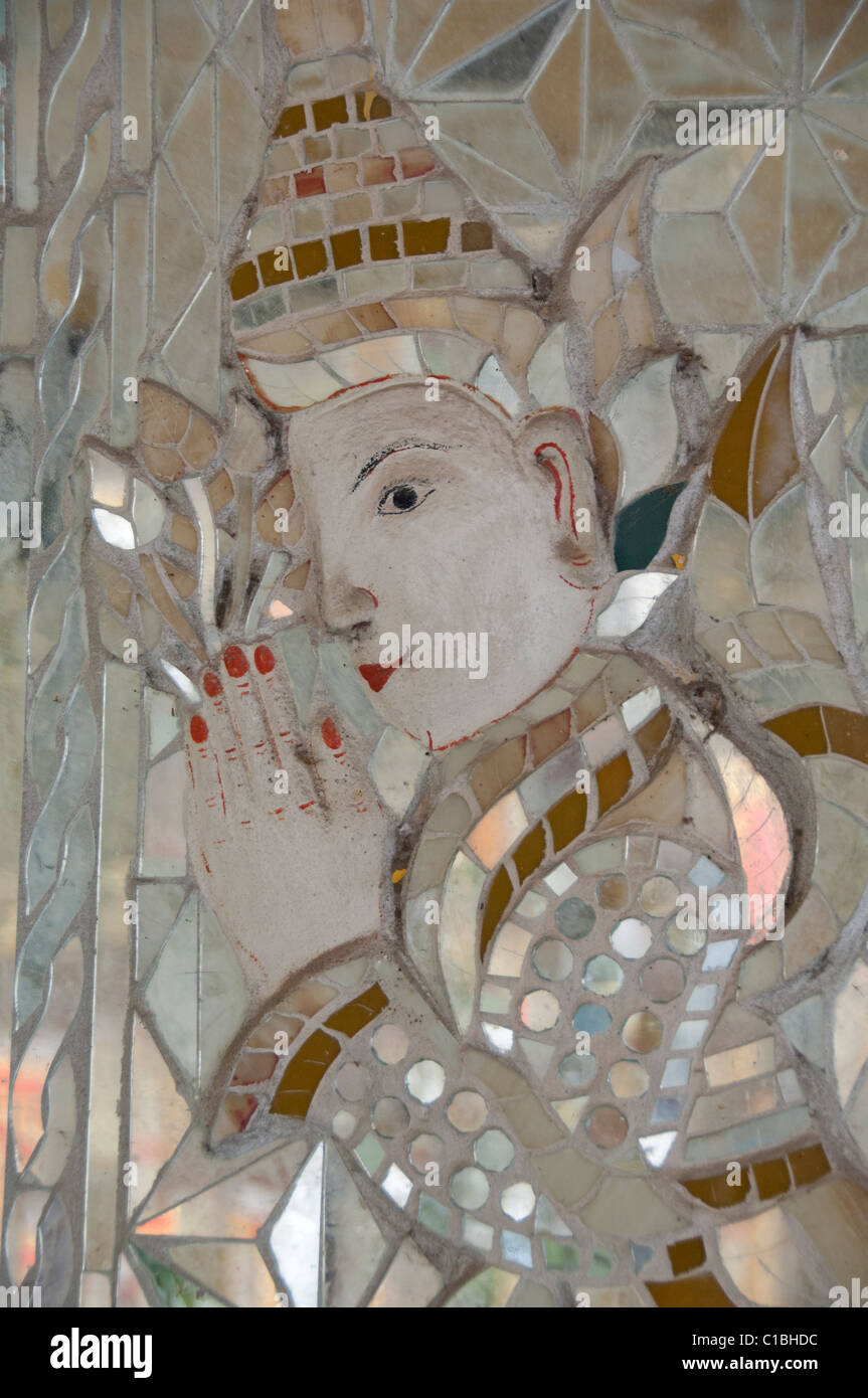 Myanmar (aka Burma), Mandalay. Kuthodaw Pagoda, built by King Mindon in ...