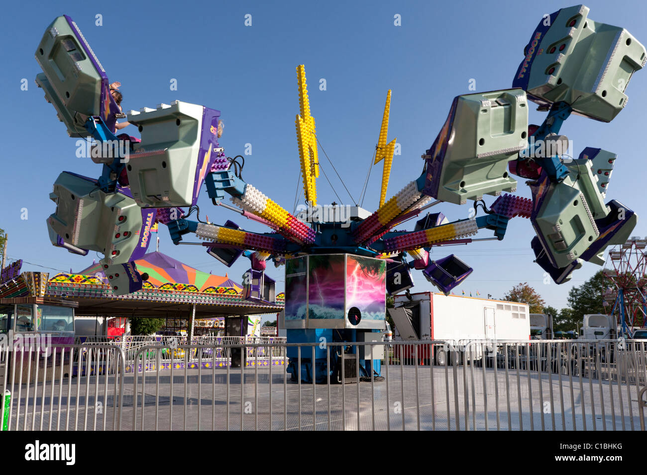RIde on fair midway Stock Photo - Alamy