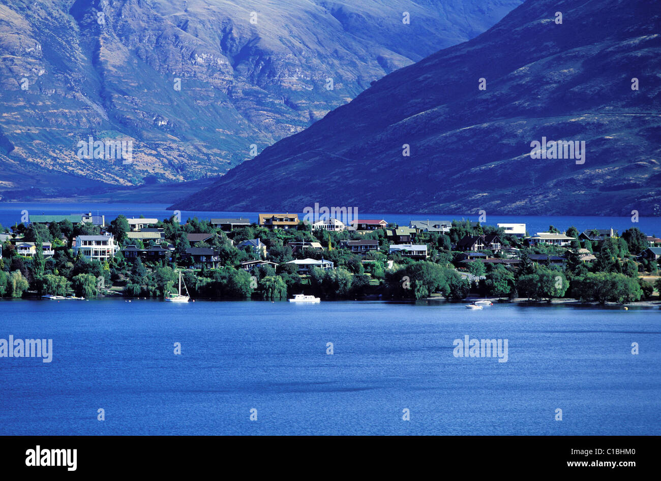 New Zealand, South Island, Queenstone, Lake Wakatipu Stock Photo - Alamy