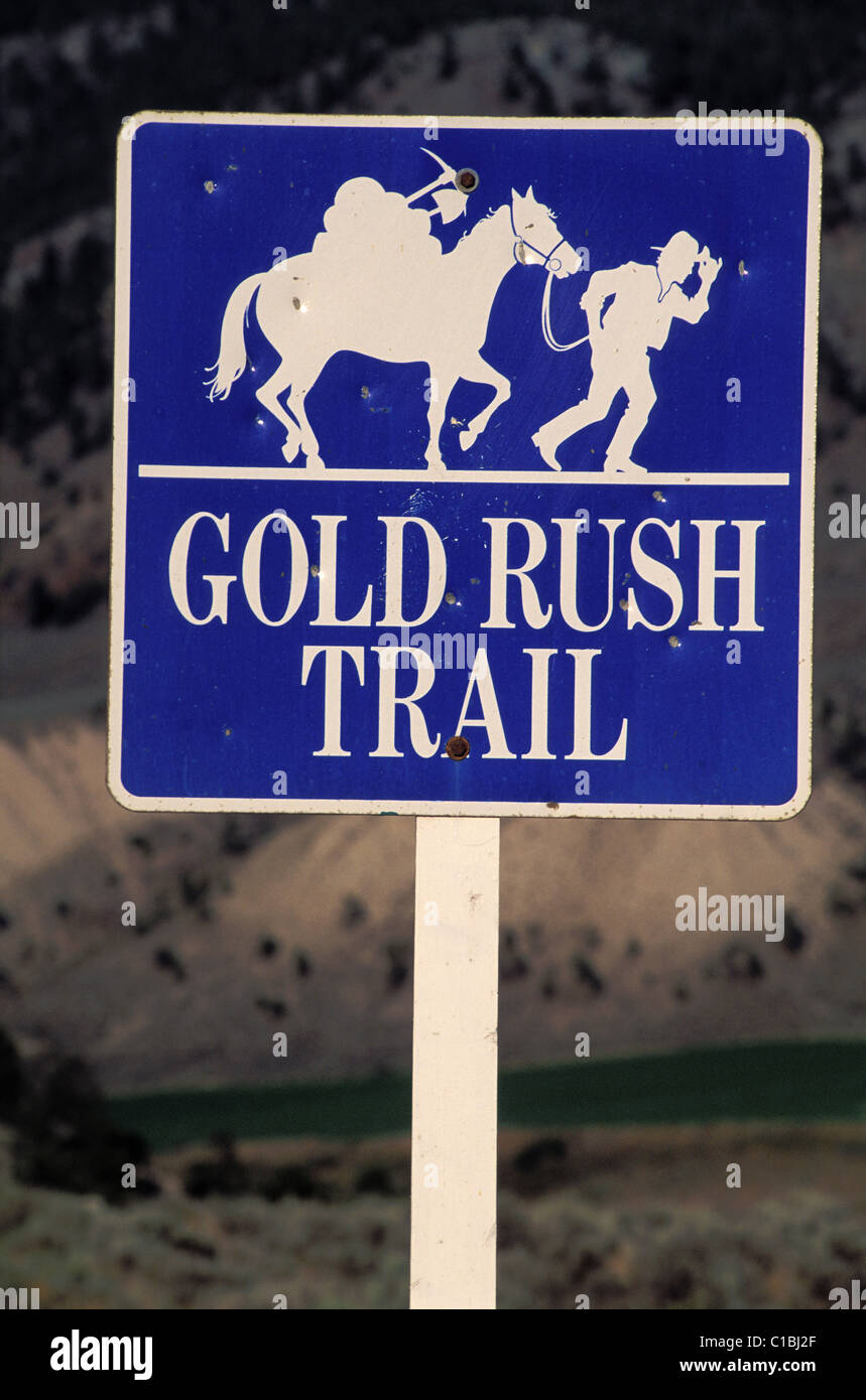 Canada, British Columbia, Spencer Bridge, the Gold Rush Trail Stock ...