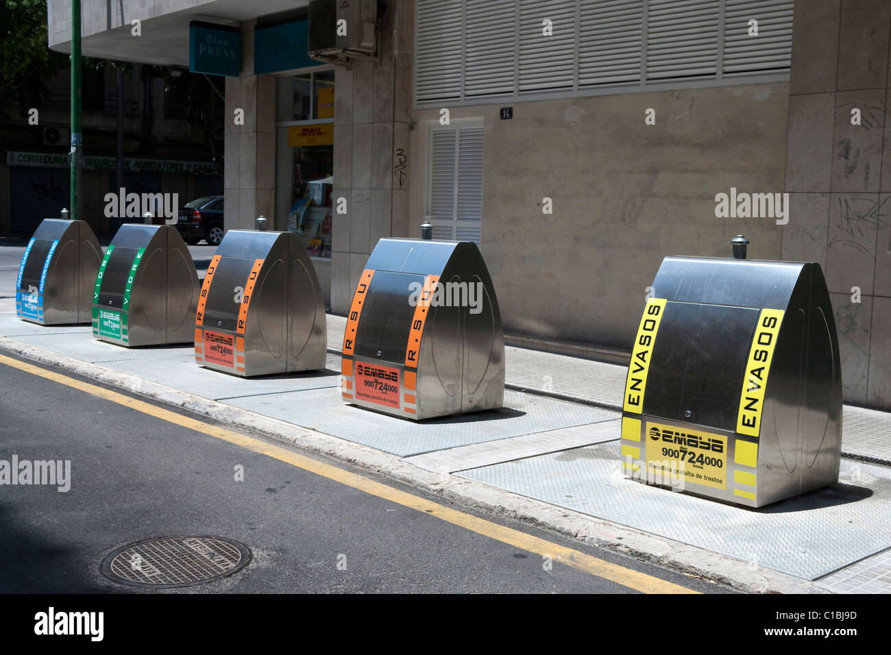 Garbage collection containers hi-res stock photography and images - Alamy