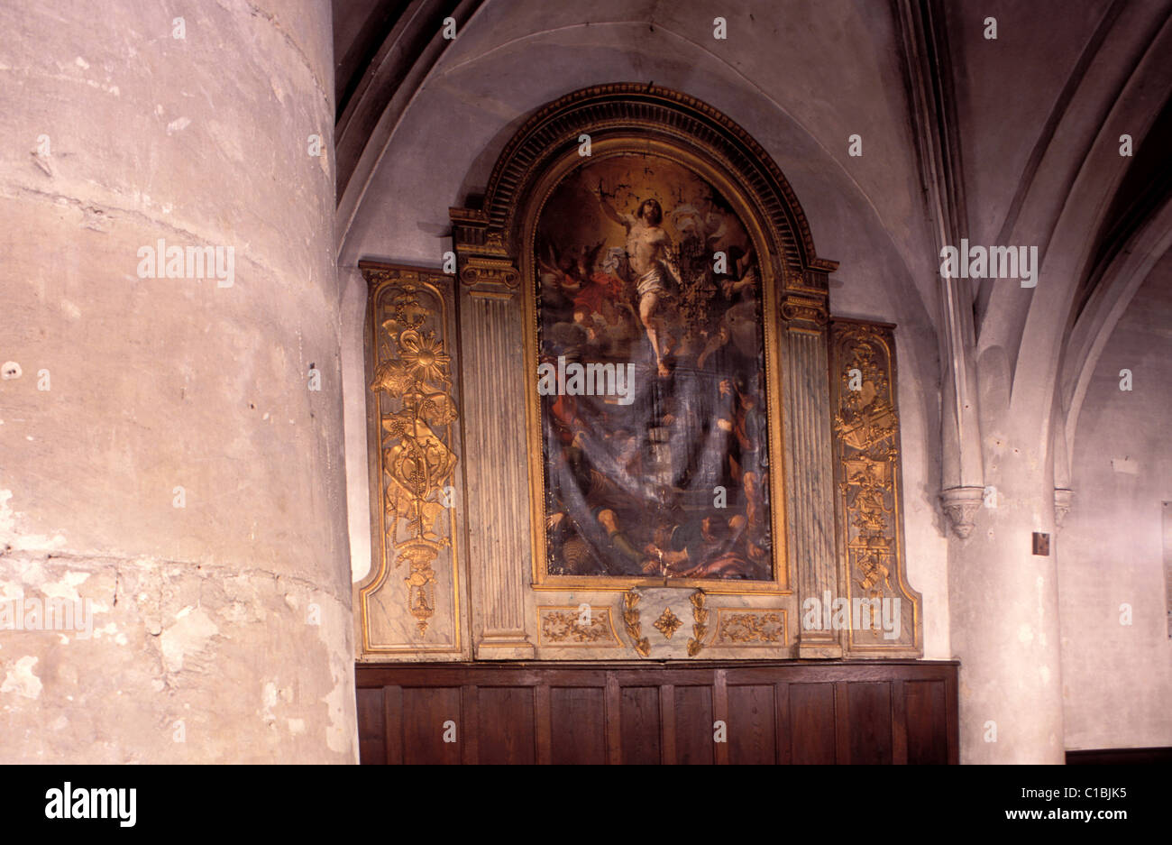 France, Seine Maritime, troglodytic chapel of Orival Stock Photo - Alamy