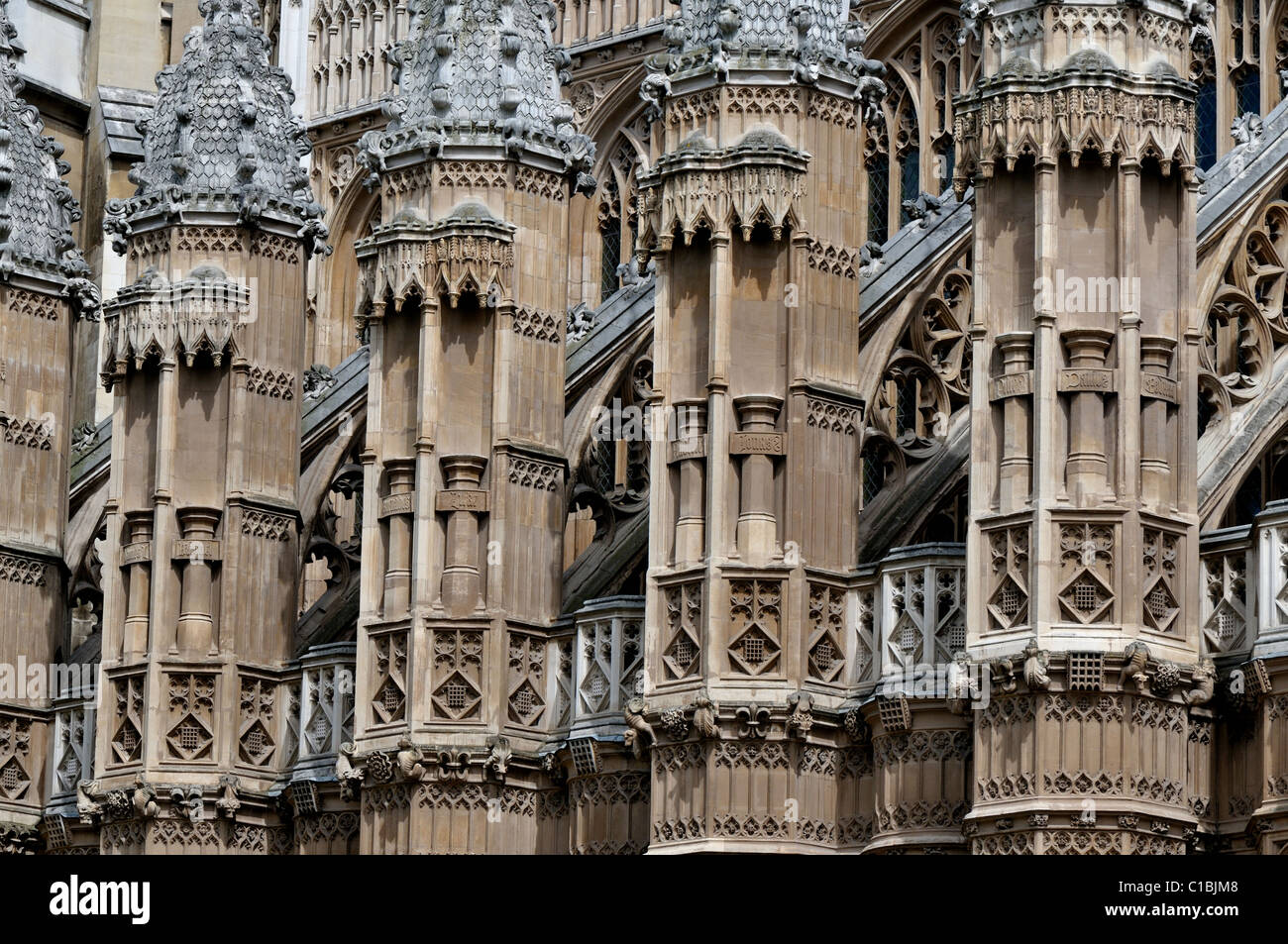 Architectural details- structure of Westminster building Stock Photo ...
