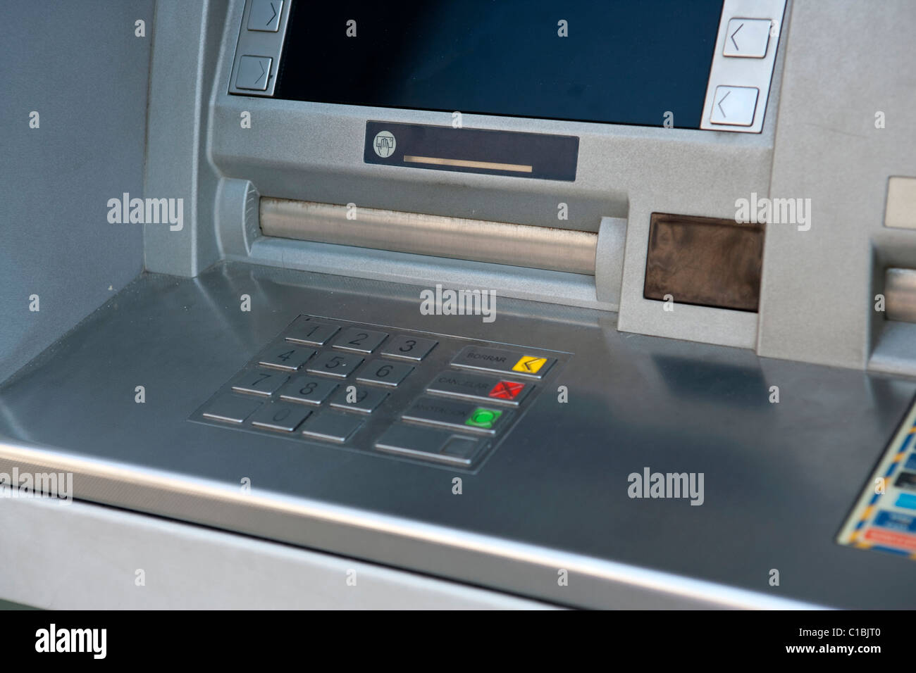 ATM "cash dispenser" machine close Stock Photo - Alamy