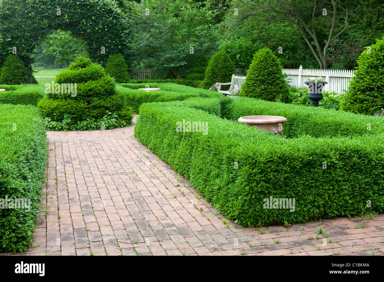 Path in English Garden Stock Photo - Alamy