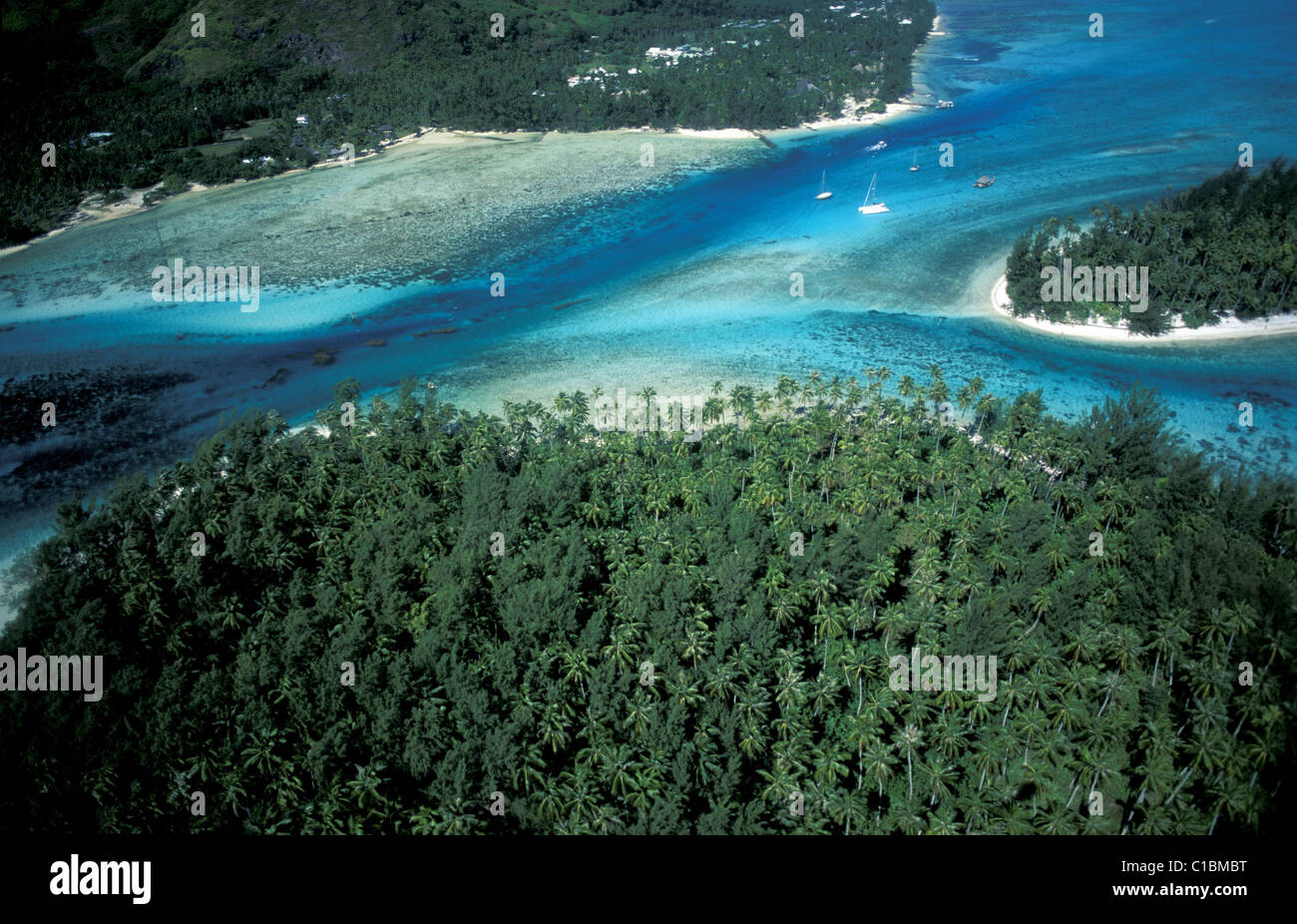 France, French Polynesia, Moorea Island (aerial view Stock Photo - Alamy