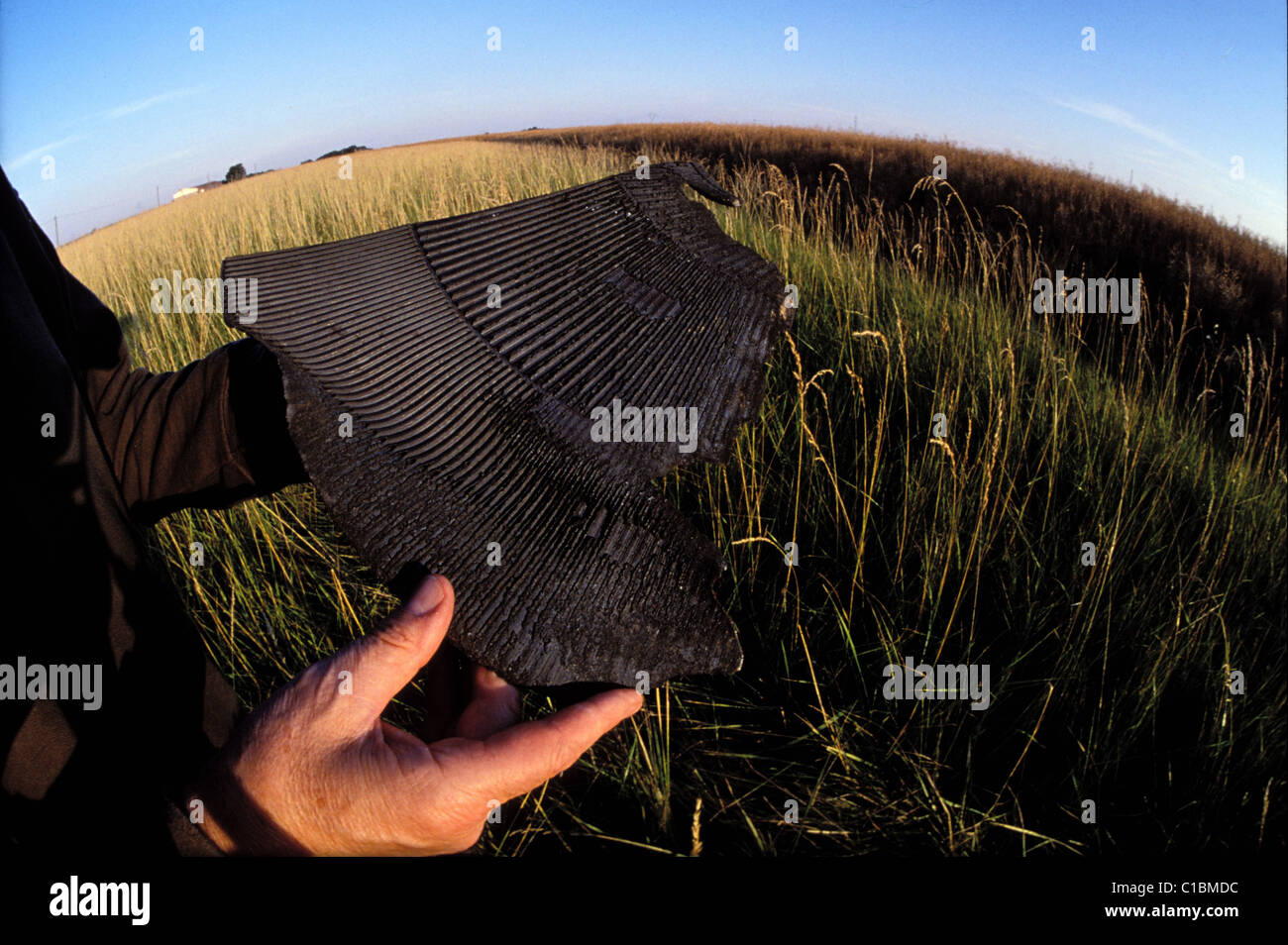 France, Space Fragments, a piece in the russian satellite Cosmos 1984 ...