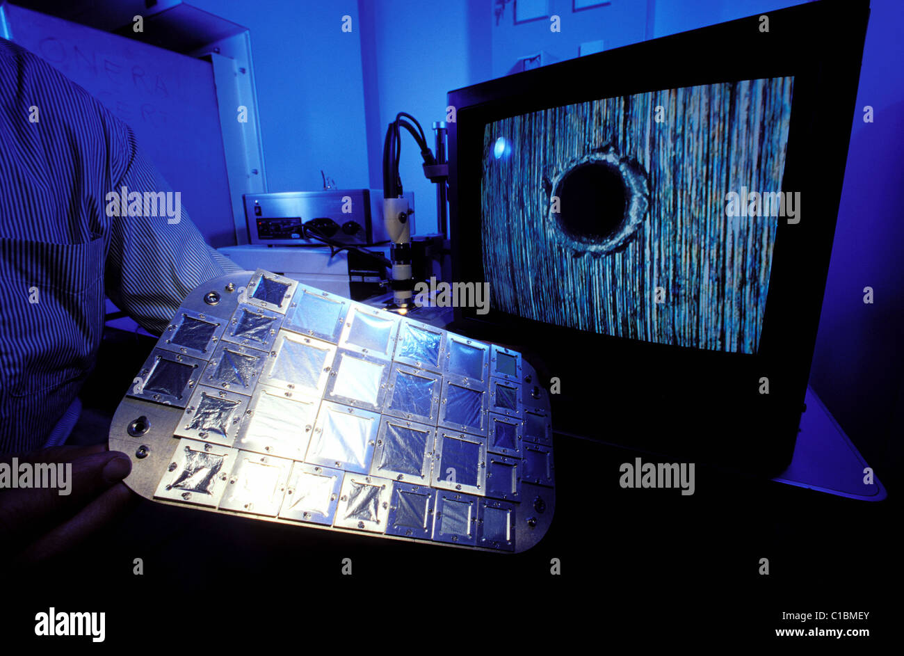 A passive detector located on the mir space station hi-res stock ...