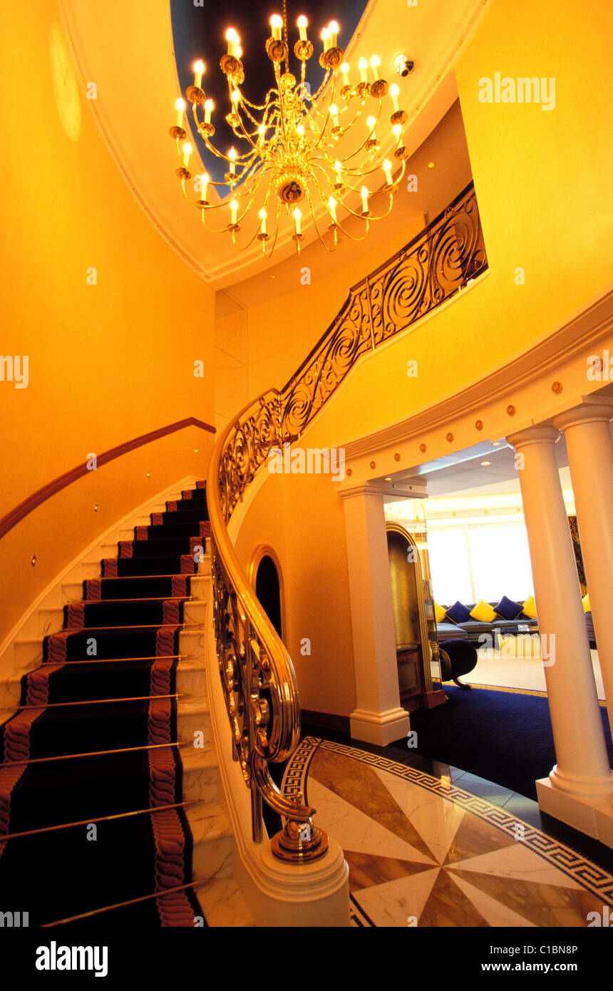 United Arab Emirates, the town of Dubai the hotel Burj Al Arab ...