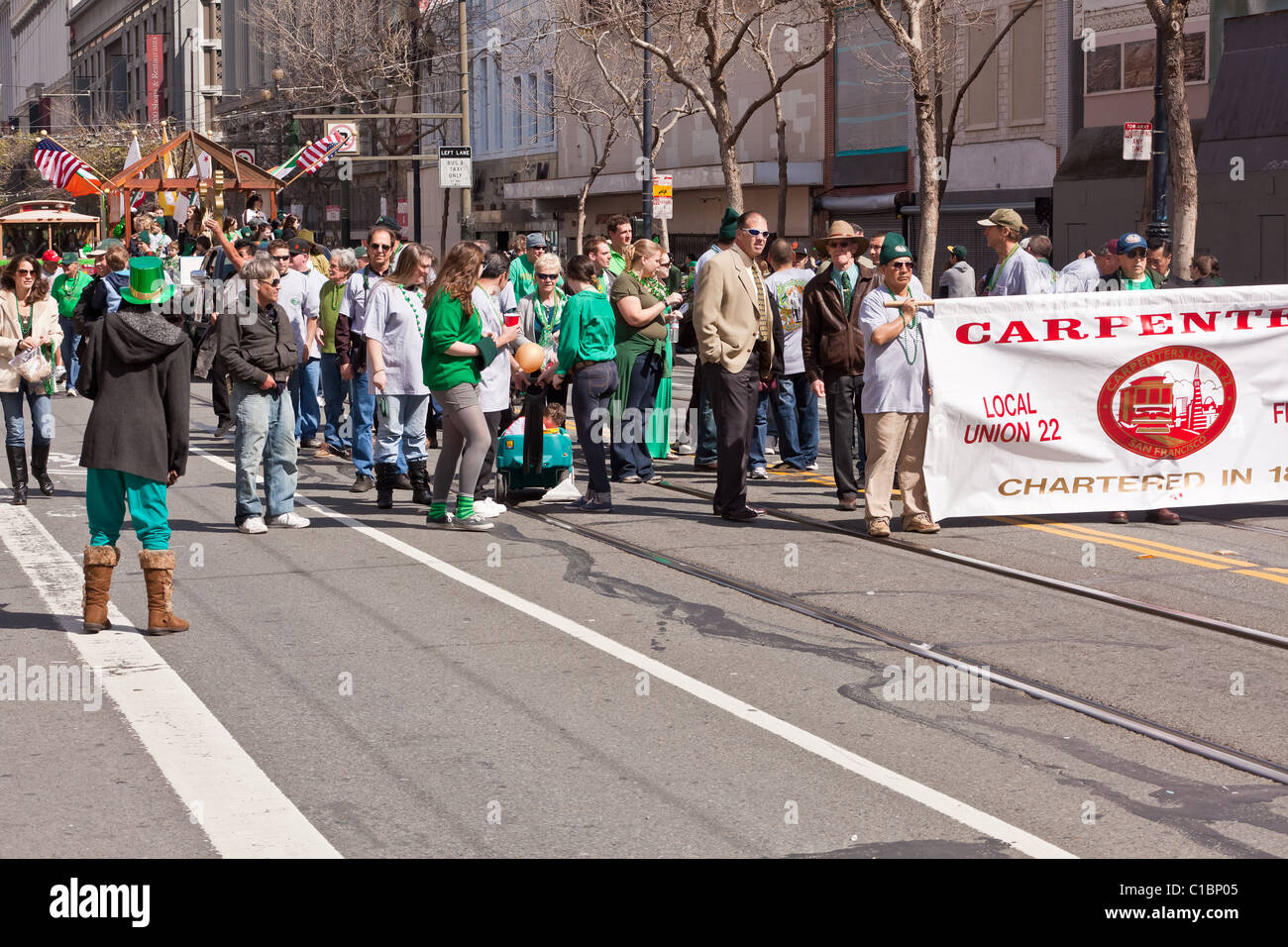 SAN FRANCISCO, CA, USA - MARCH 12: The 160th Annual St. Patrick's Day ...