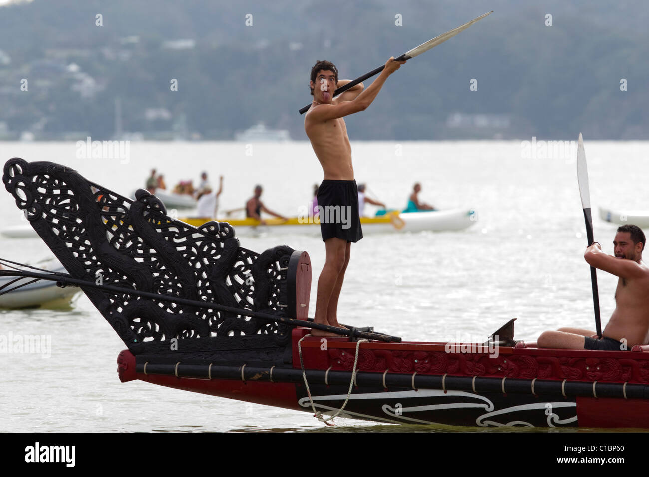 Waka maori hi-res stock photography and images - Alamy