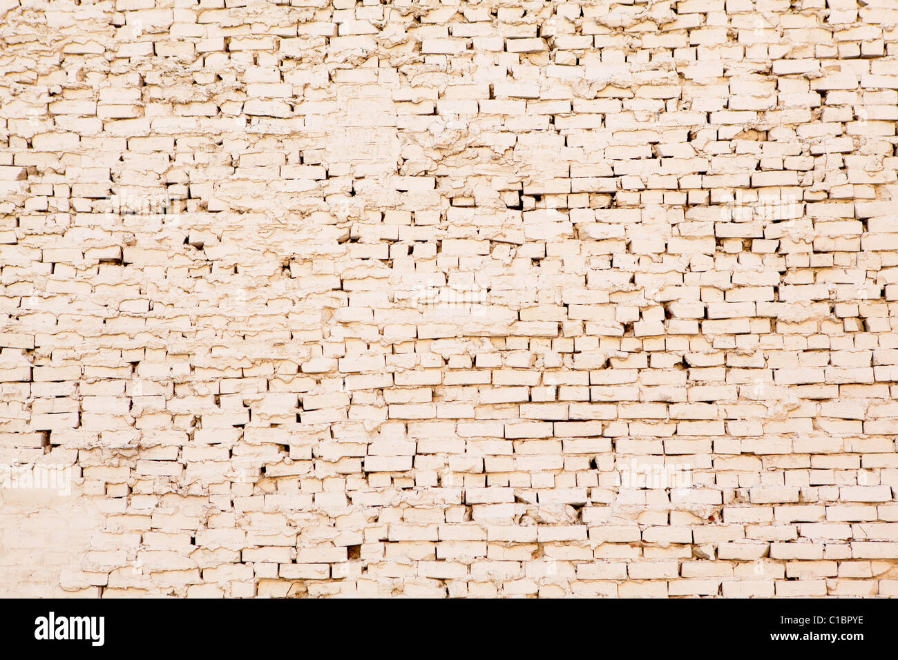 WALL BRICK OLD DILAPIDATED RUIN RUINED BRICKS LIGHT WHITE DIRTY PLAIN ...