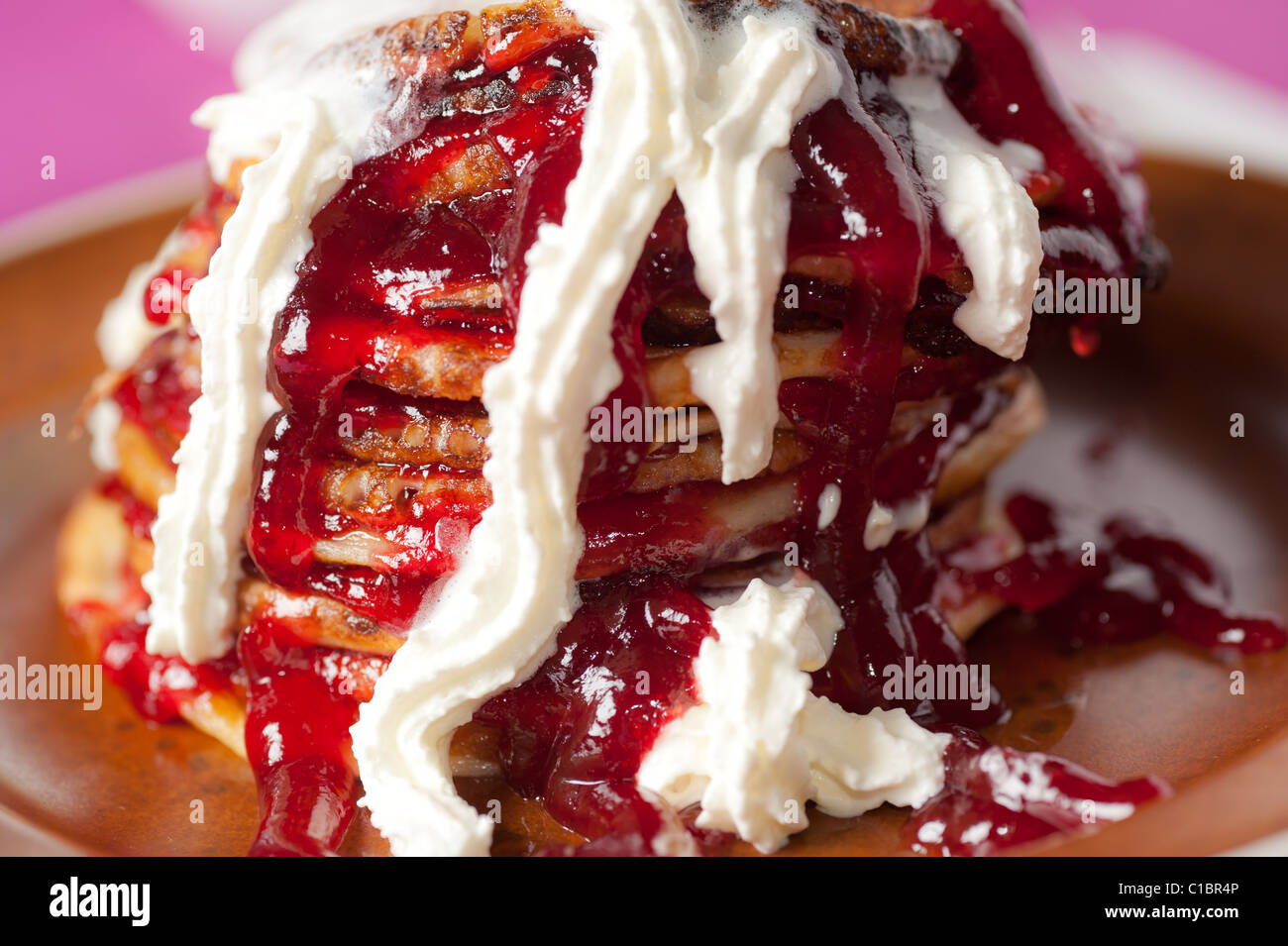 Mess of pancakes Stock Photo - Alamy
